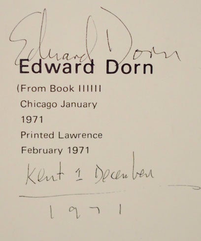 The Poem Called Alexander Hamilton (Signed Broadside) by DORN, Edward ...