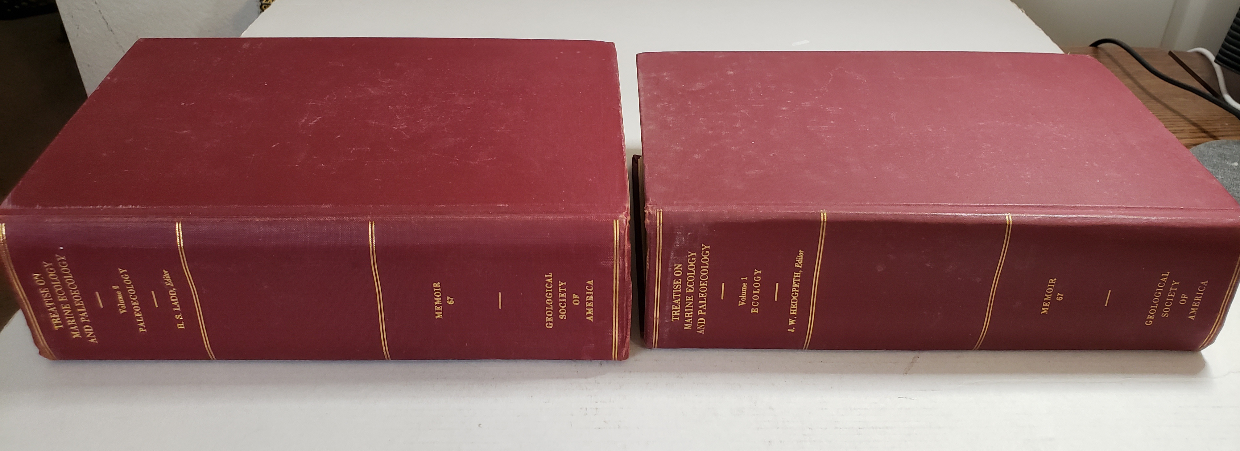 Treatise on Marine Ecology and Paleoecology 2 Volumes by Joel W ...