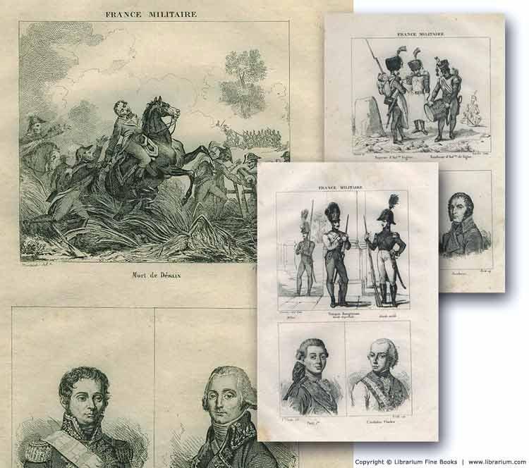 [Premier Empire] La France Militaire: Suite of 21 Original Copperplate ...