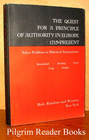 The Quest for a Principle of Authority in Europe, 1715 - Present ...
