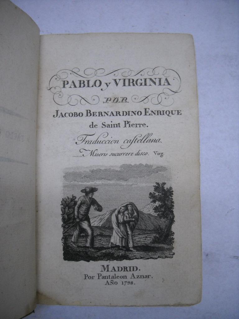 PABLO Y VIRGINIA. by SAINT-PIERRE, Jacobo Bernardino Enrique | Librería ...