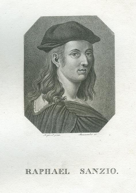 Porträt. Original - Kupferstich von Rosmaesler nach Raphaels ...