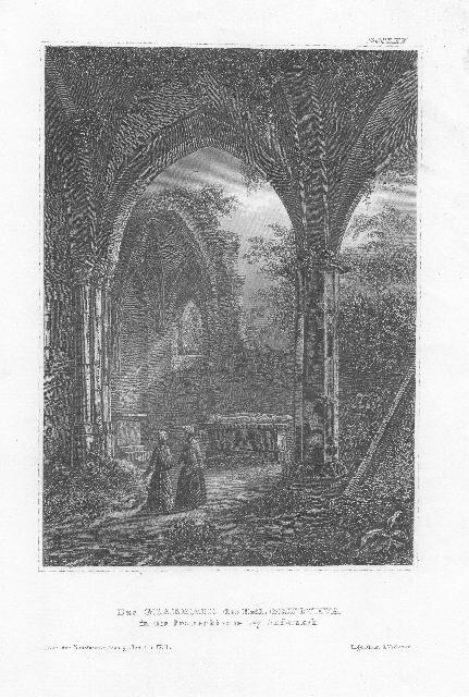 Stahlstich (anonym), 11 x 16 cm, 1856. von Andernach. Das Grabmal der ...