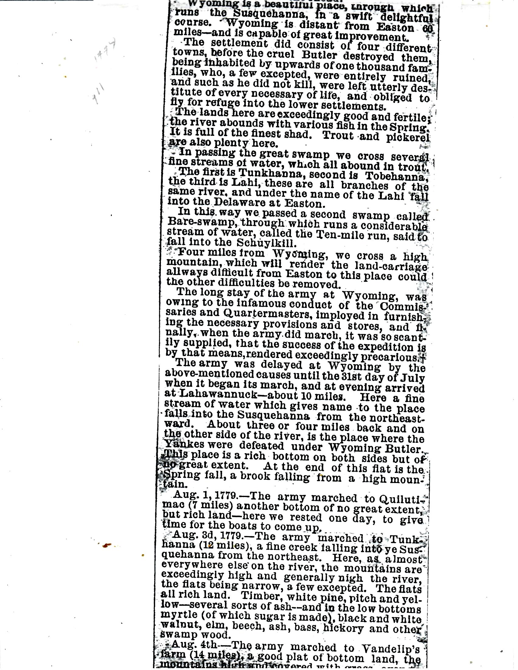 A SCRAP OF HISTORY - DIARY OF AN ARMY PHYSICAN IN THE SULLIVAN-CLINTON ...