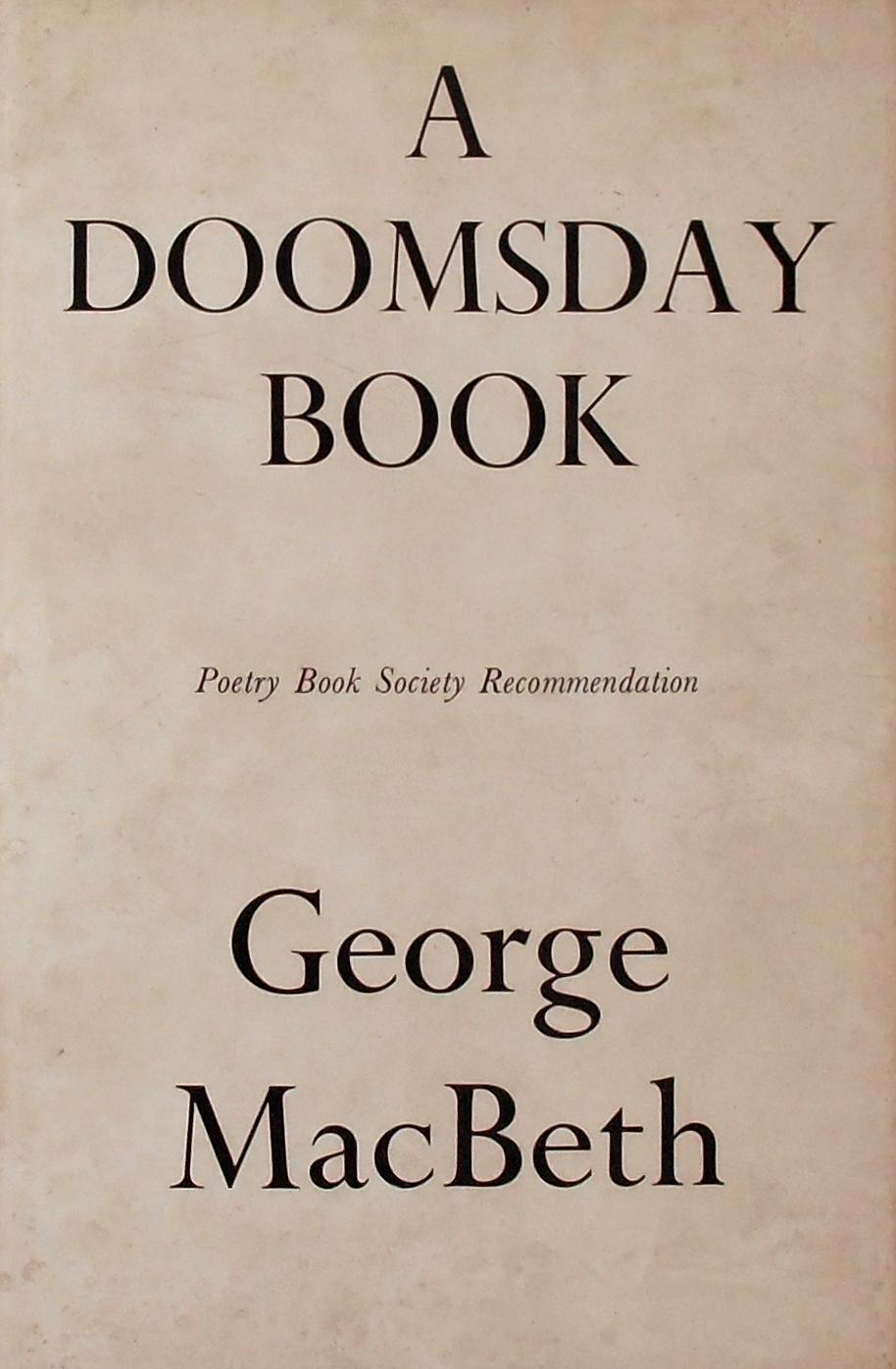 A Doomsday Book by MacBeth (George).: (1965) First Edition. | Bertram ...