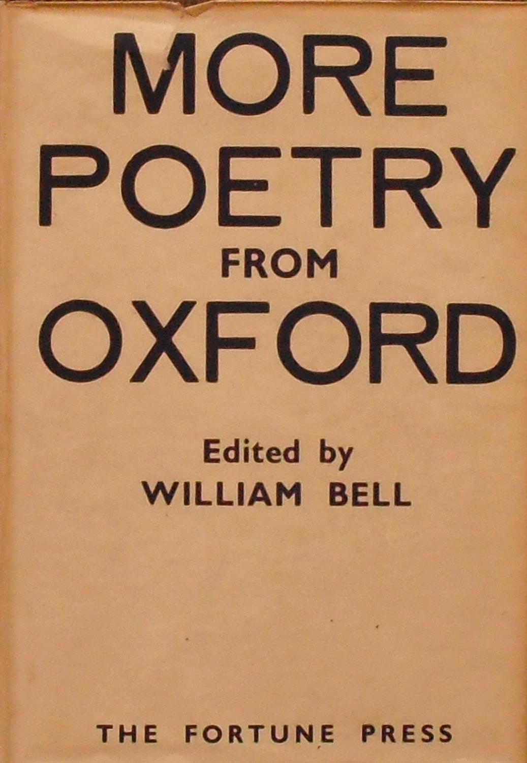 More Poetry from Oxford von Anthology. Edited by William Bell: (1947 ...