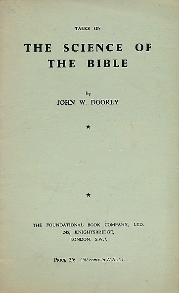 Talks on The Science of the Bible. Verbatim Report No. 28. Moses -- VI ...