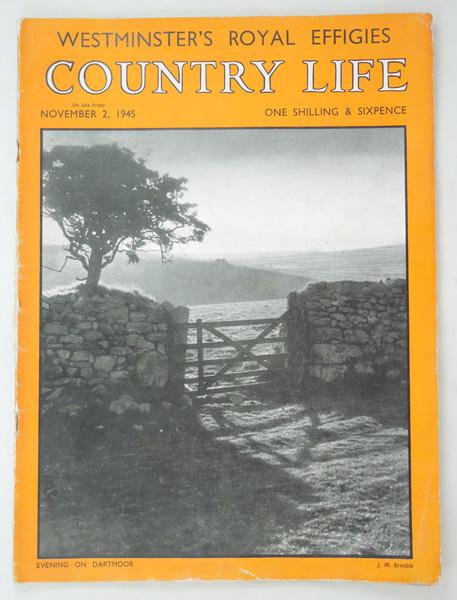 Original Issue of Country Life Magazine Dated November 2nd 1945 with a ...