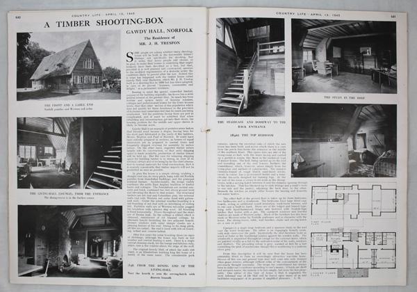 Original Issue of Country Life Magazine Dated April 13th 1945 with a ...