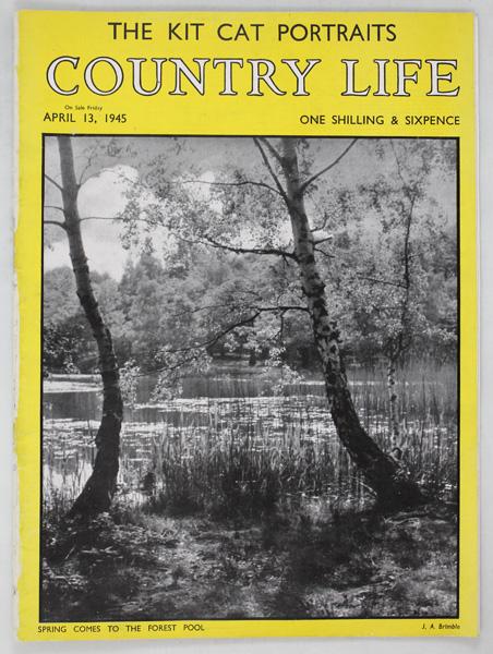 Original Issue of Country Life Magazine Dated April 13th 1945 with a ...