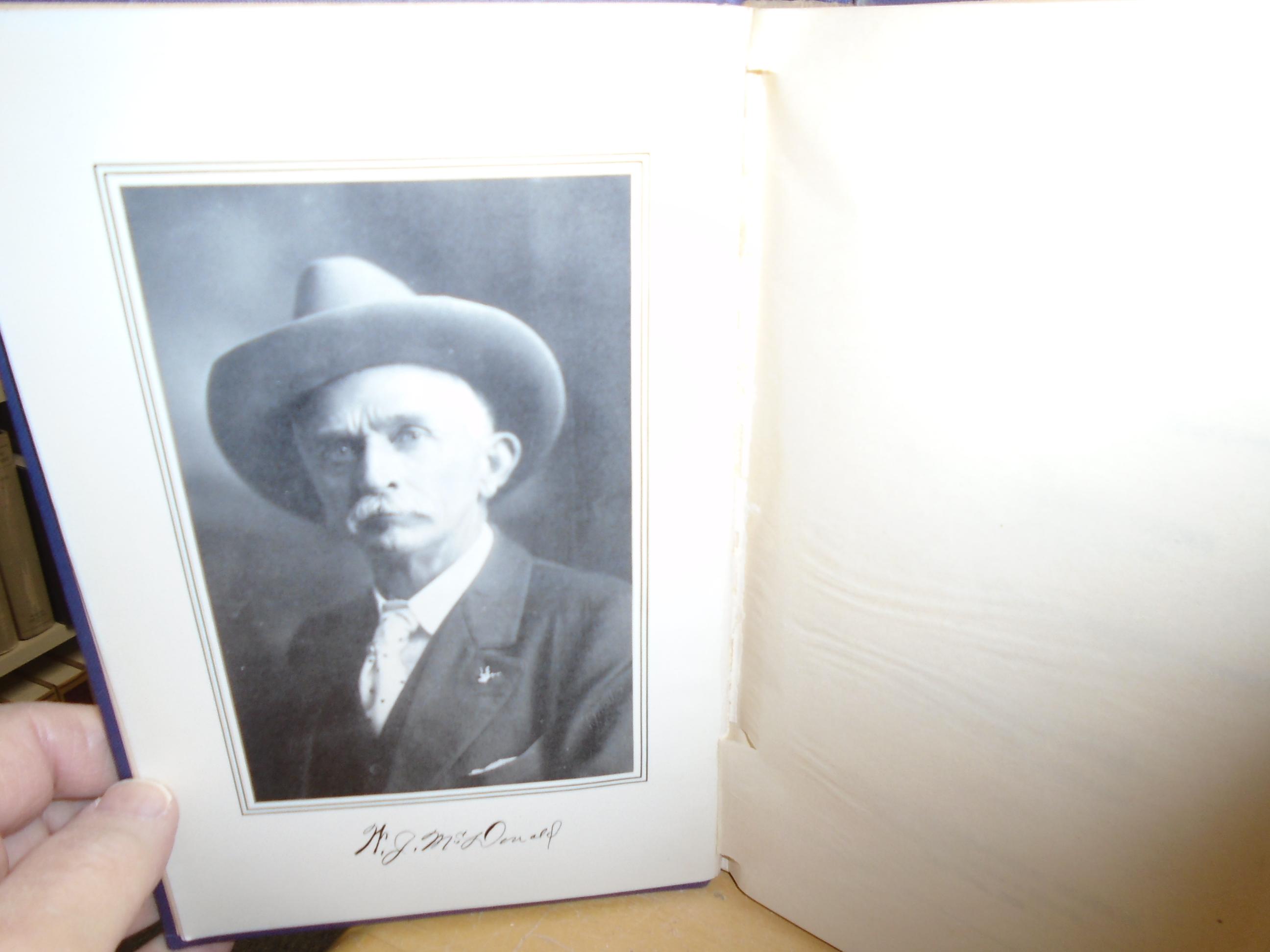 Captain Bill McDonald Texas Ranger A Story of Frontier Reform by Paine ...