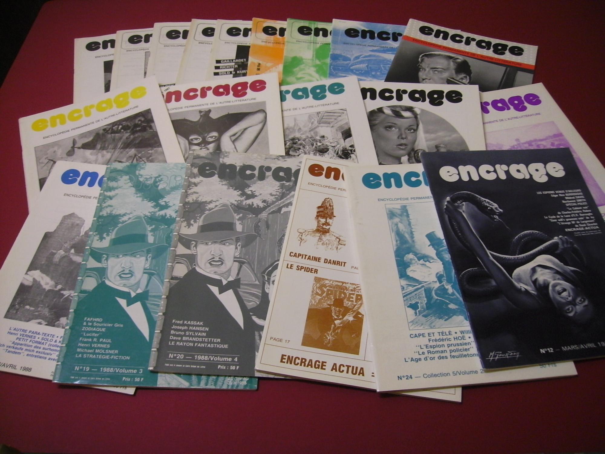 ENCRAGE - ENCYCLOPÉDIE PERMANENTE DE L'AUTRE-LITTÉRATURE - 24 NUMÉROS ...