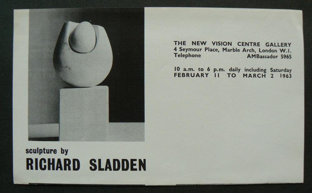 Sculpture by Richard Sladden. The New Vision Centre Gallery. February ...