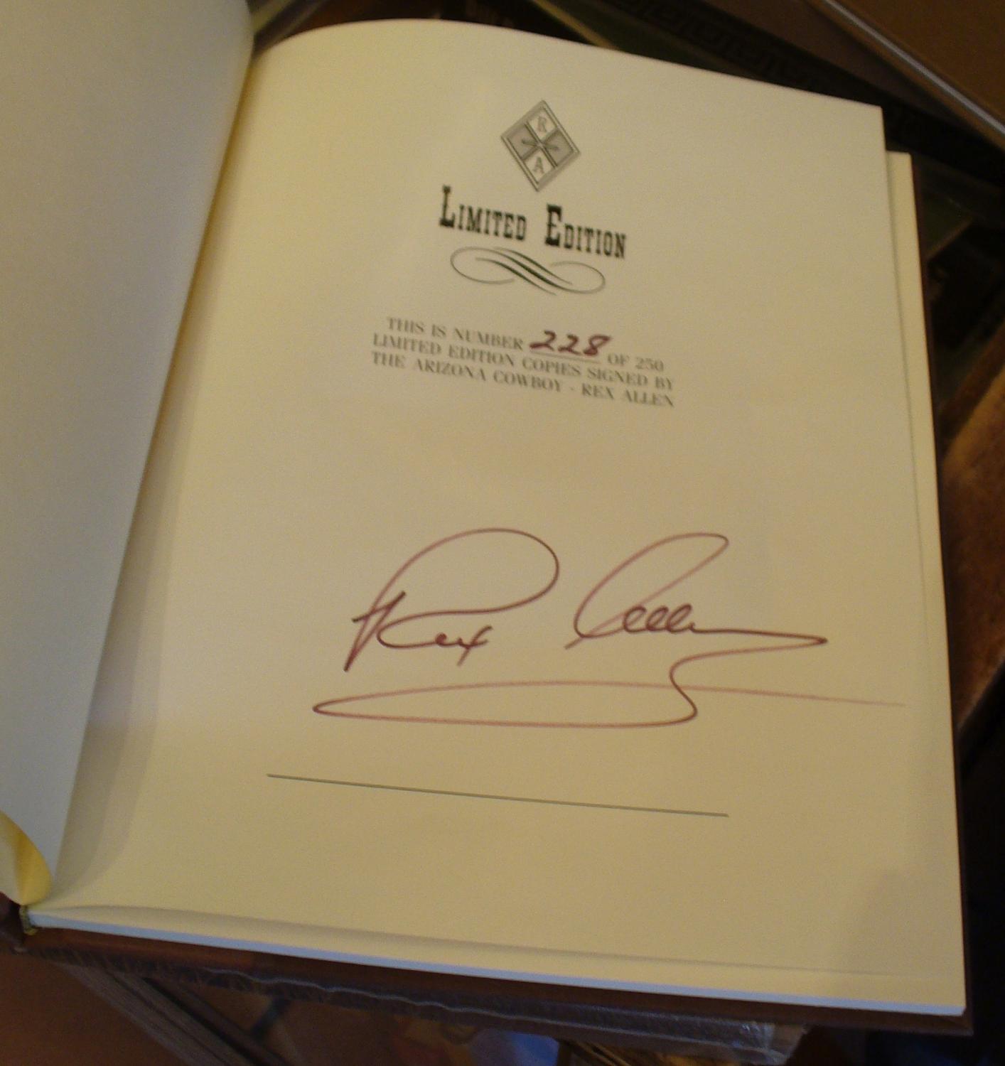 The Arizona Cowboy , Rex Allen: "My Life" "Sunrise to Sunset" by Allen ...