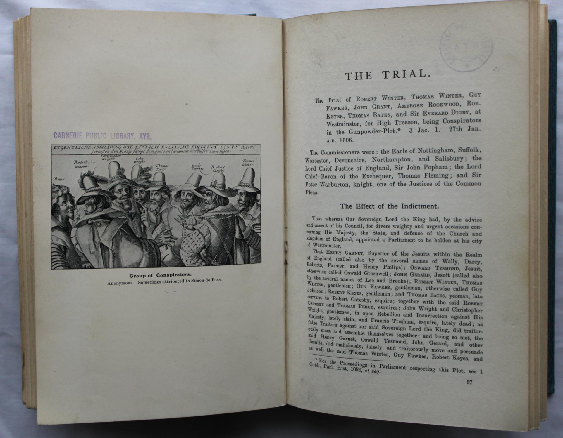 Trial of Guy Fawkes and Others : The Gunpowder Plot by Donald Carswell ...
