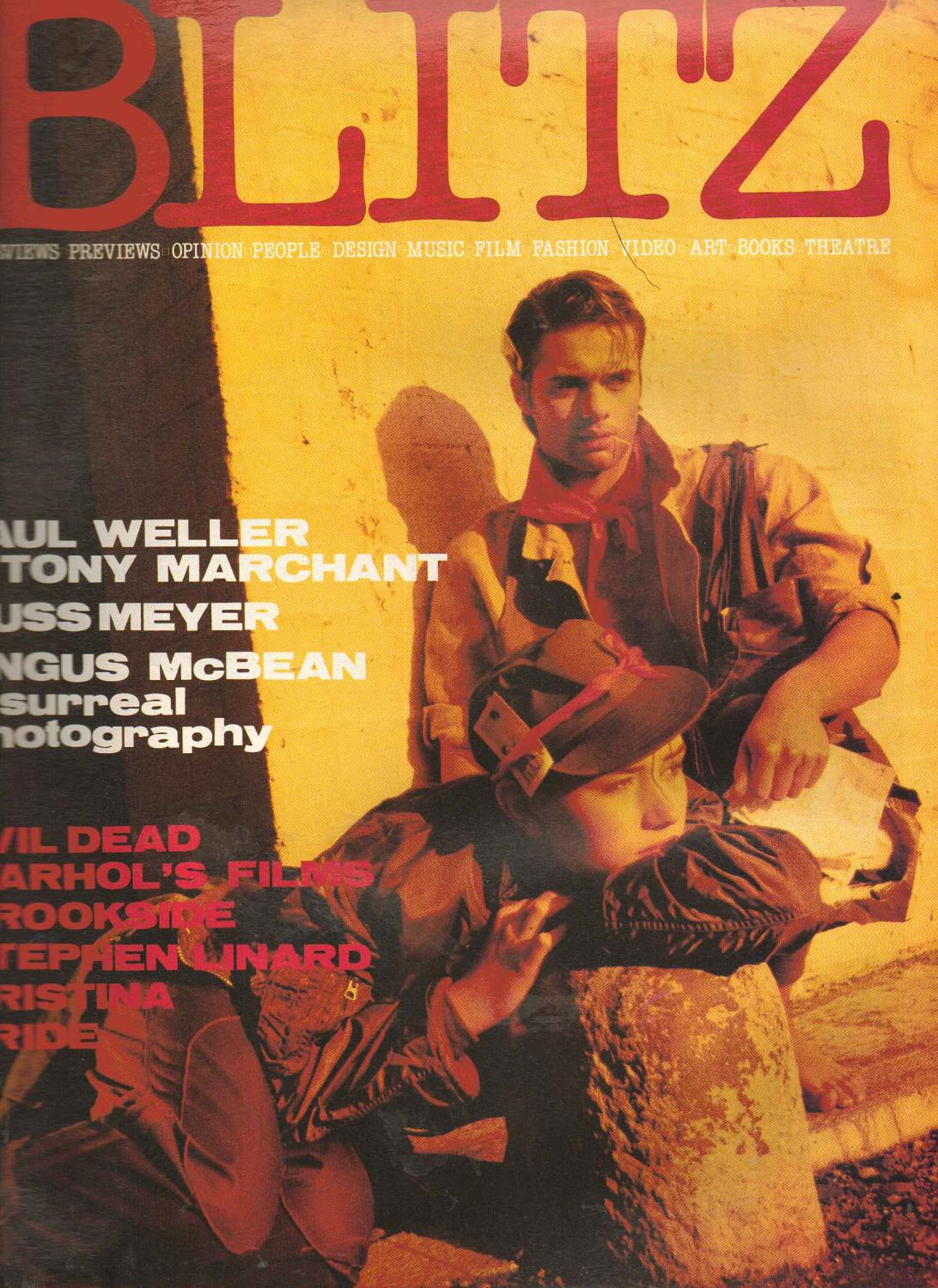 BLITZ magazine. February & March 1983. No. 9. Front cover Michaela at ...