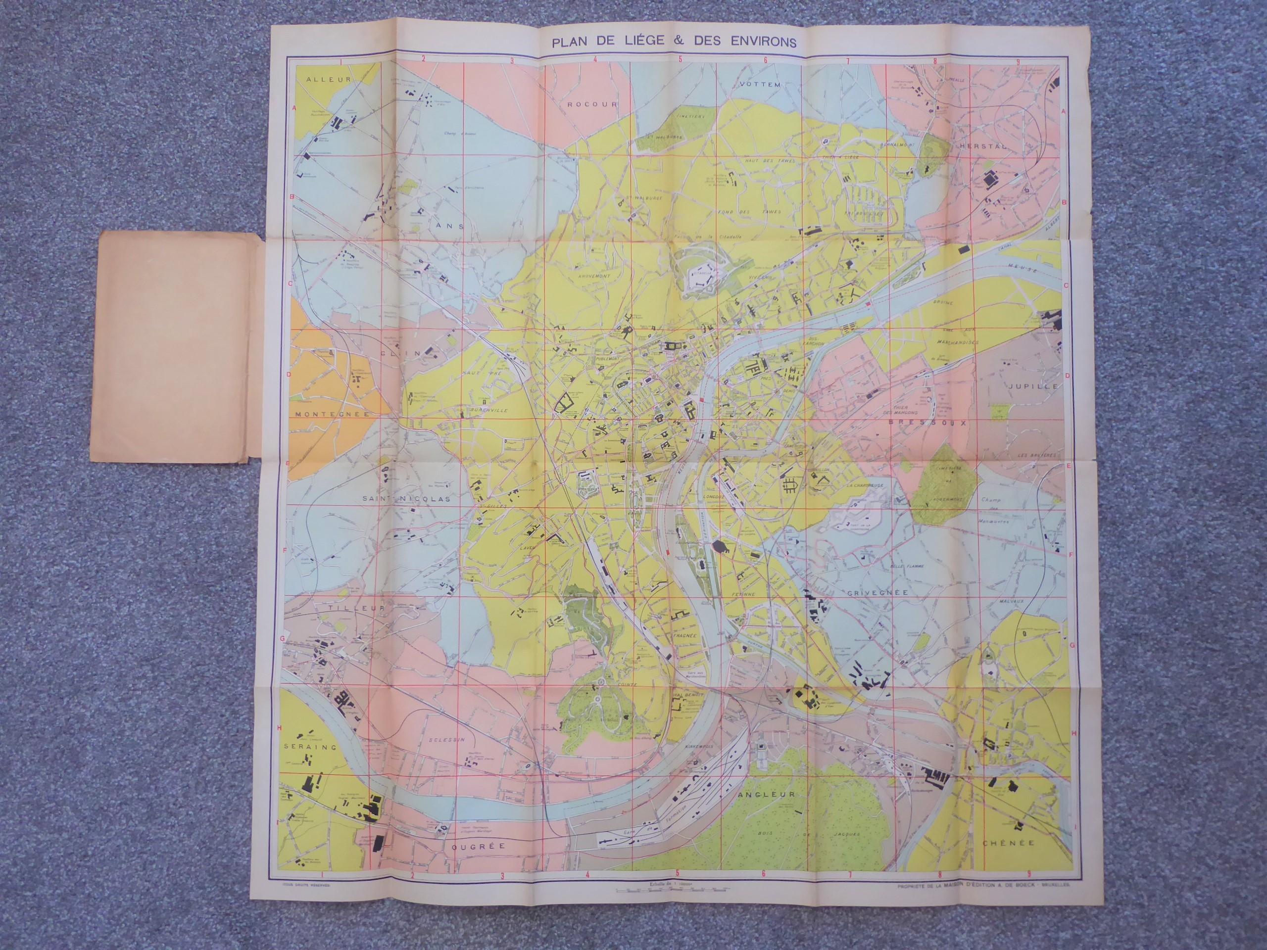 Ville de Liege : Plan Avec Guide Pratique Liege et des Communes ...