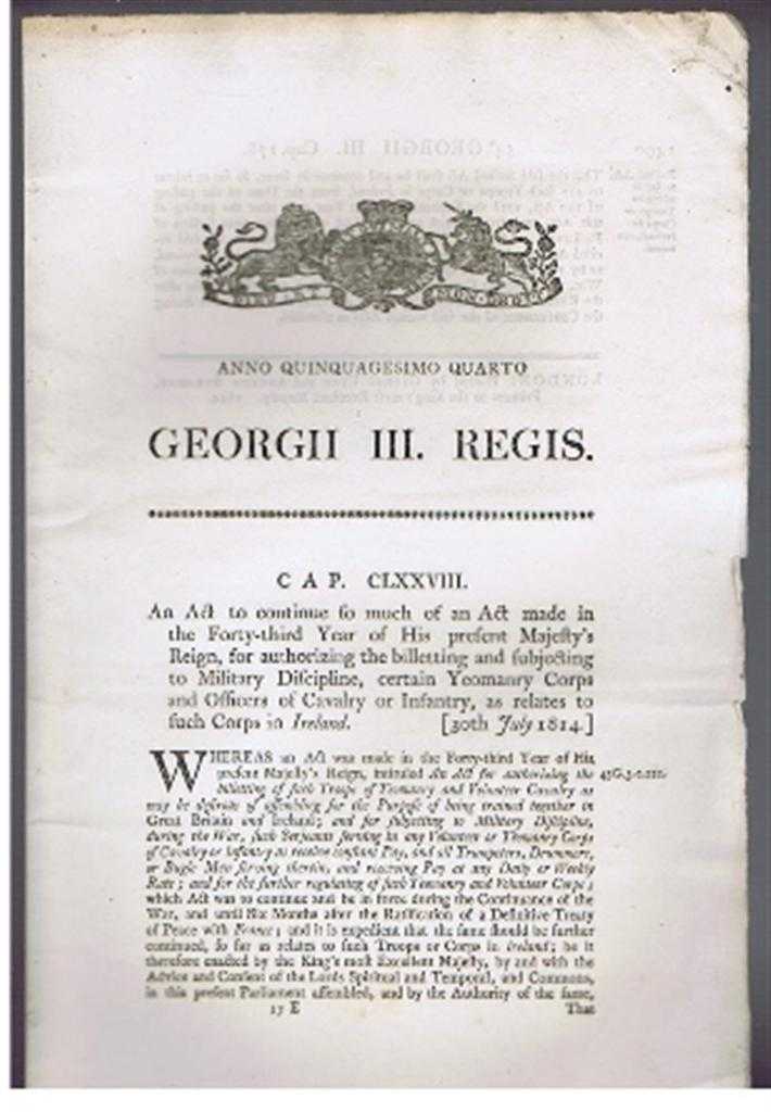 Anno Quinquagesimo Quarto, Georgii III Regis. An Act . for authorizing ...