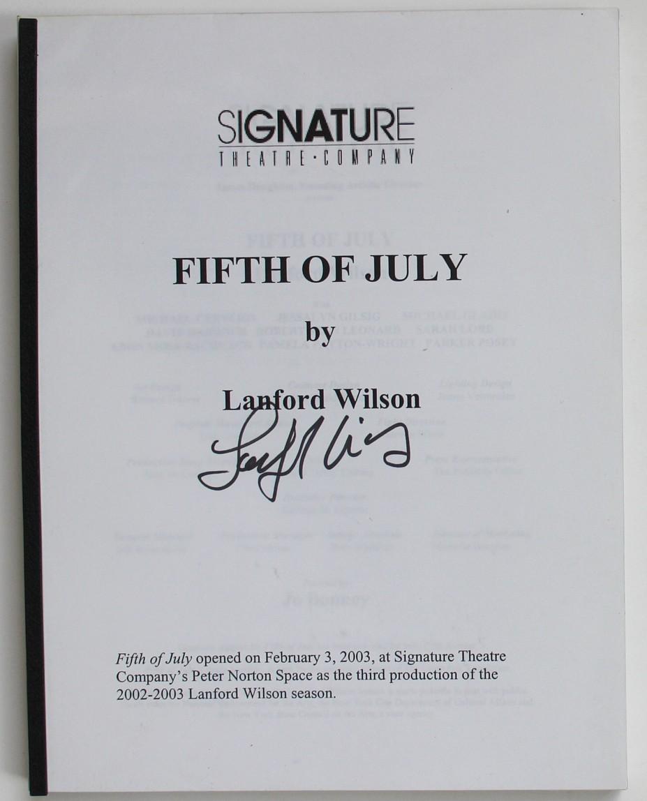 Fifth of July (Script) by Wilson, Lanford: Near Fine Soft Cover (2003 ...