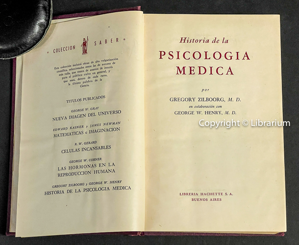 Historia de la Psicologia Medica (History of Medical Psychology) de ...