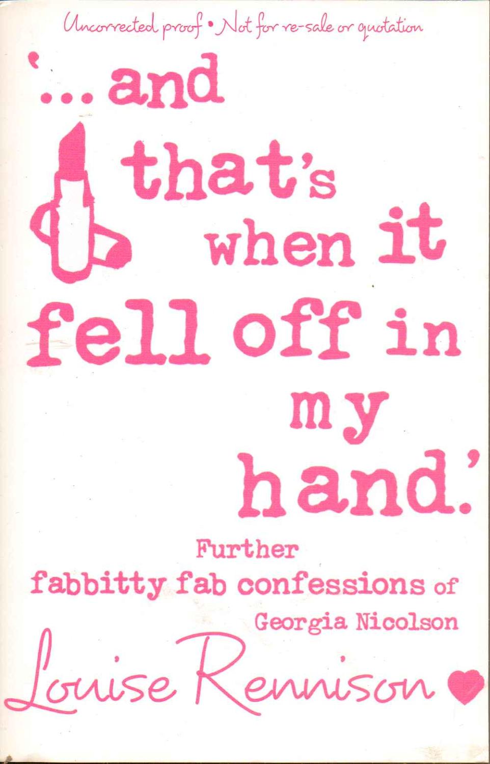 And That's When It Fell off in My Hand Further Fabbitty Fab Confessions ...