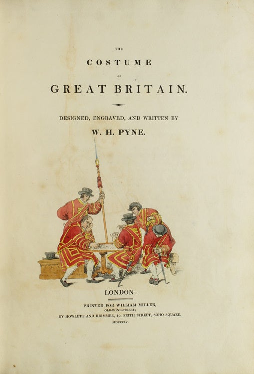 The Costume of Great Britain by Pyne, W.H.: (1825) First edition ...