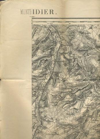 CARTE "MONTDIDIER" révisée en 1902 - Type 1889 by COLLECTIF: Map | Le-Livre