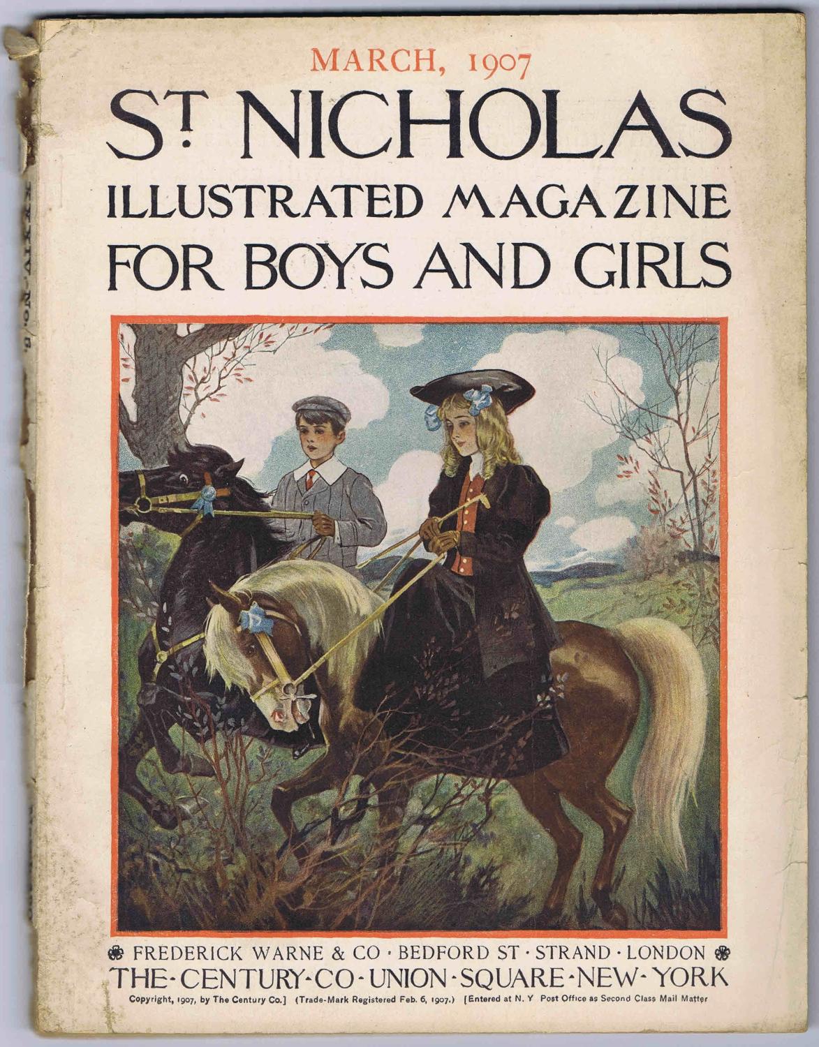 ST. NICHOLAS, ILLUSTRATED MAGAZINE FOR BOYS AND GIRLS, Volume XXXIV, No ...