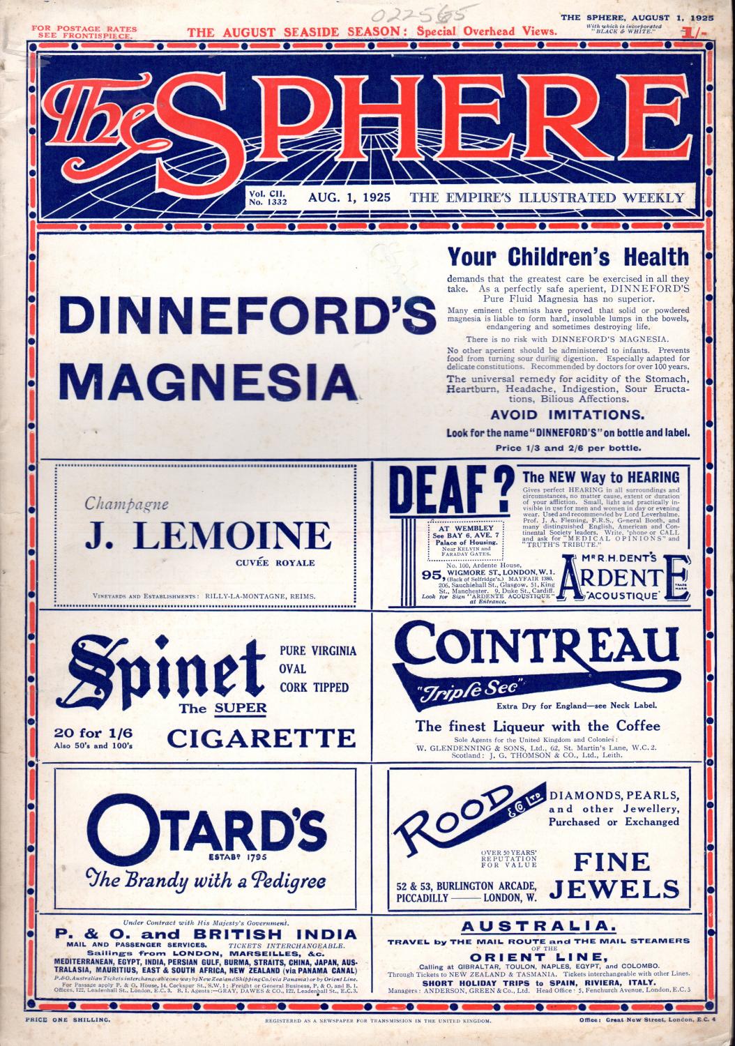 The Sphere: The Empire's Illustrated Weekly: Volume CII, No. 1332 ...