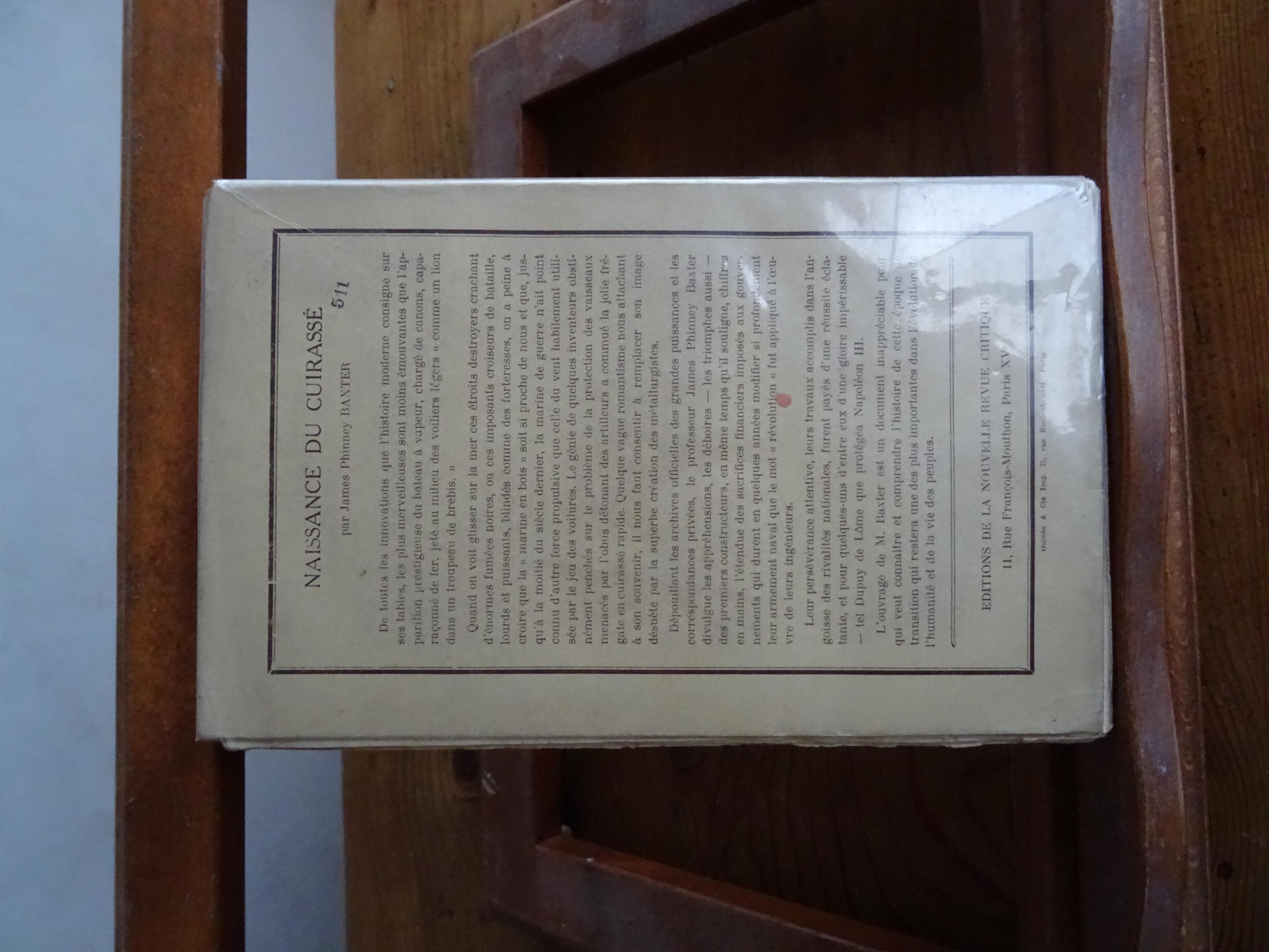 Naissance Du Cuirassé by Baxter James Phinney: (1935) De La Nouvelle ...