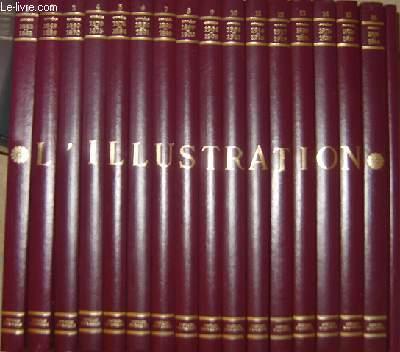 L'ILLUSTRATION - HISTOIRE D'UN SIECLE 1843-1944 - 16 VOLUMES + UN INDEX ...