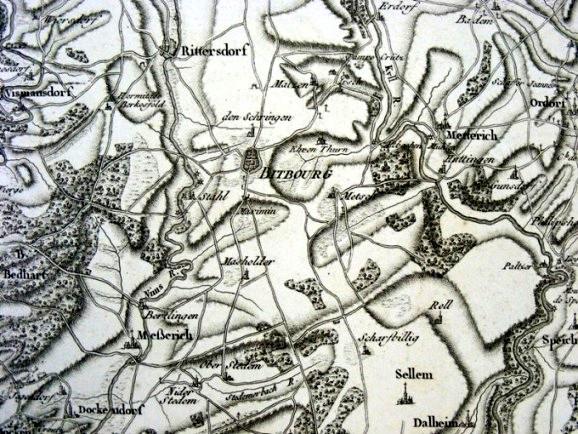 "58. Bitbourg". by Bitburg -: Map | Antiquariat Peter Fritzen