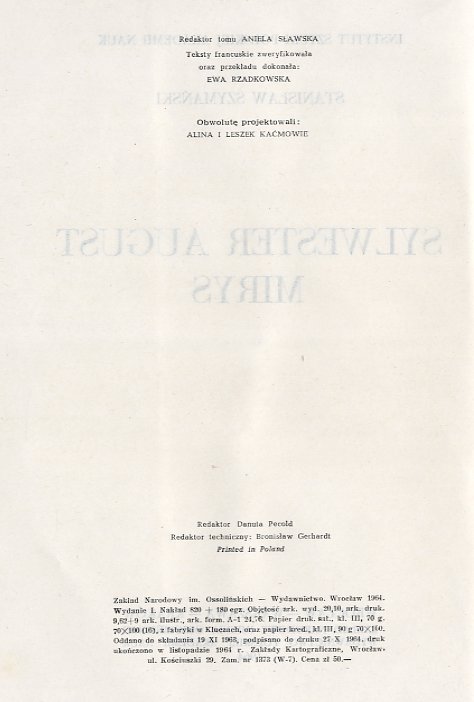 Sylwester August Mirys by Szymanski Stanislaw | POLIART Beata Kalke