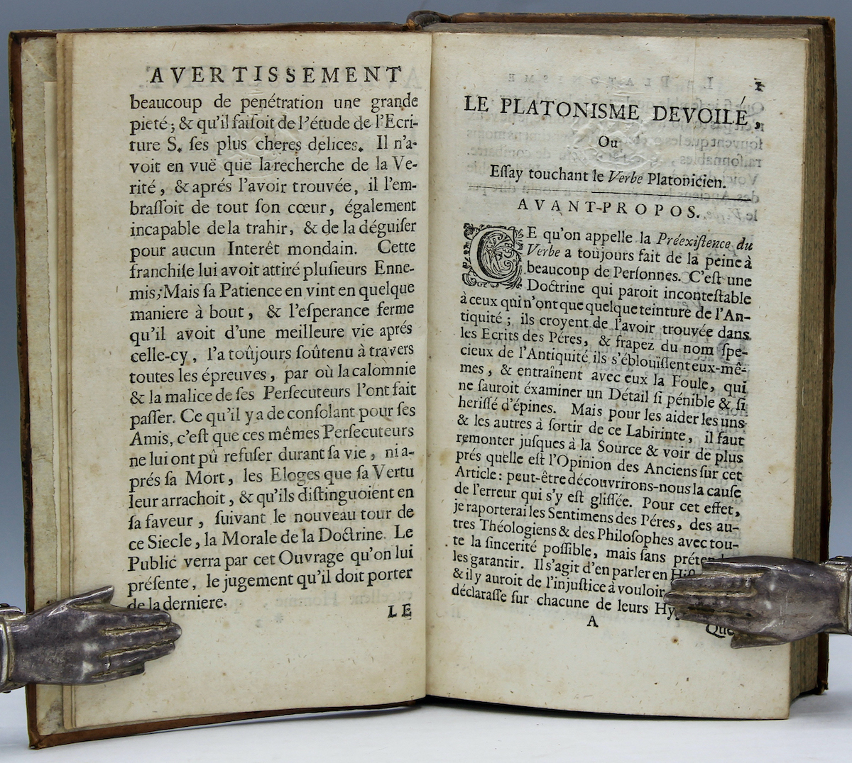 Le platonisme devoil . Ou essai touchant le verbe platonicien. Divis en ...