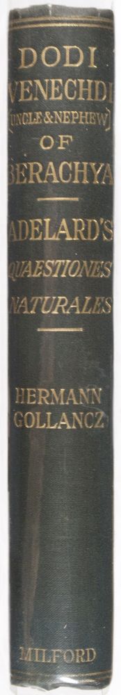 Dodi Ve-Nechdi (Uncle and Nephew) Now edited from MMS. at Munich and ...