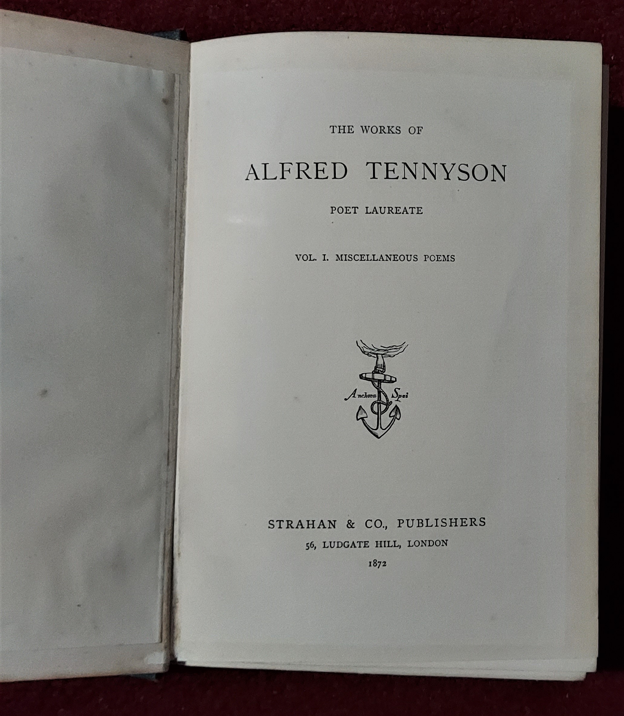 The Complete Works of Alfred Tennyson.+++ Six Volumes.+++ by Tennyson ...