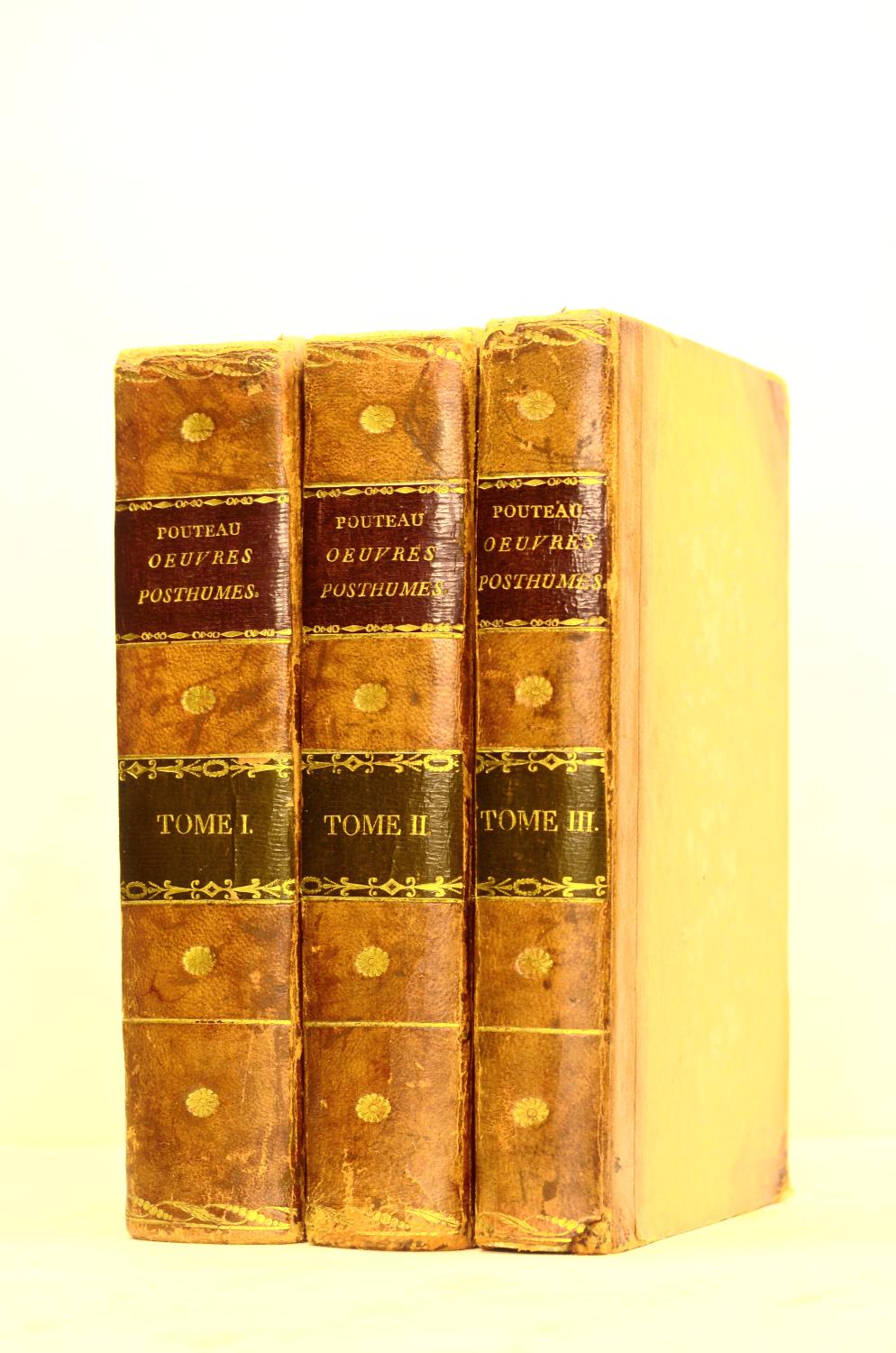 Oeuvres posthumes. by POUTEAU (Claude): Bon Couverture rigide Edition ...
