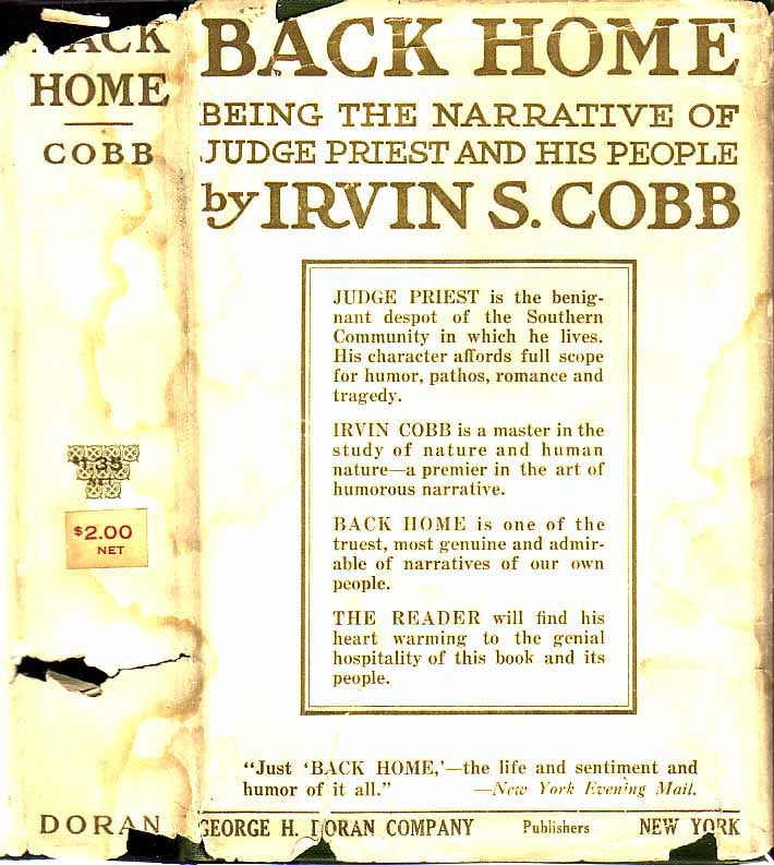 Back Home: Being the Narrative of Judge Priest and his People by COBB ...