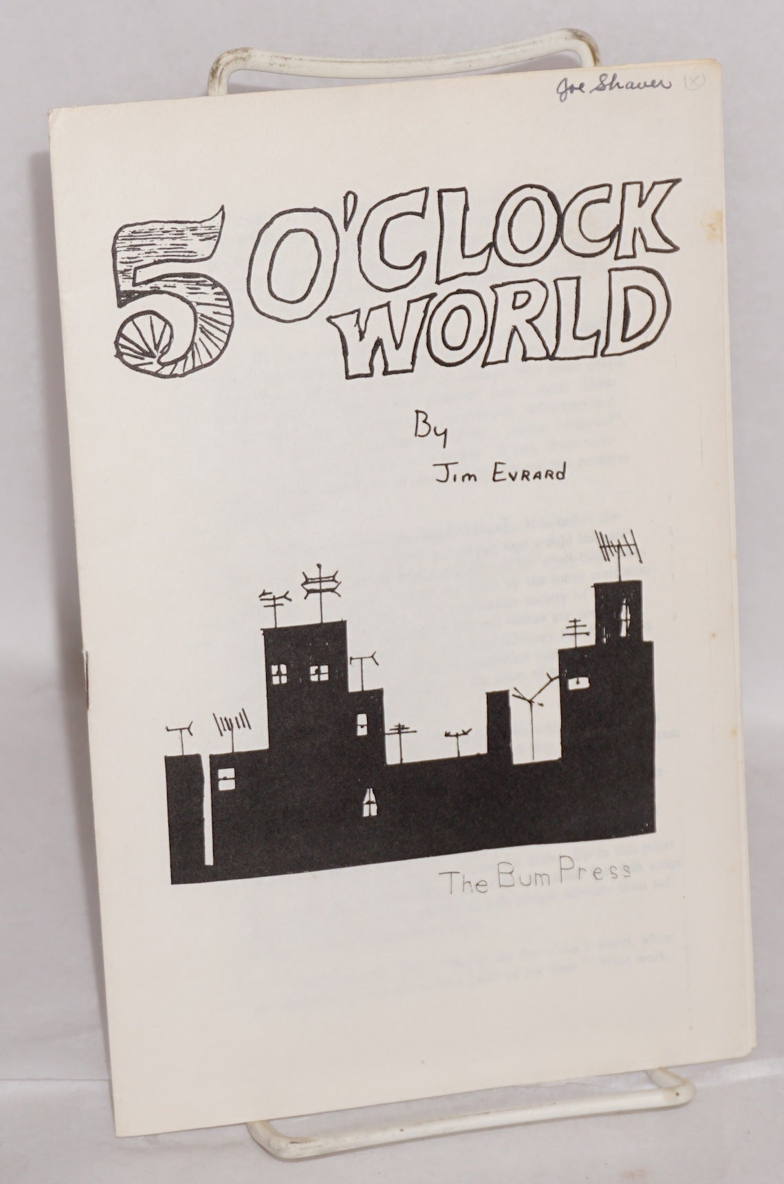 5 o'clock world by Evrard, Jim: (1972) Manuscript / Paper Collectible ...