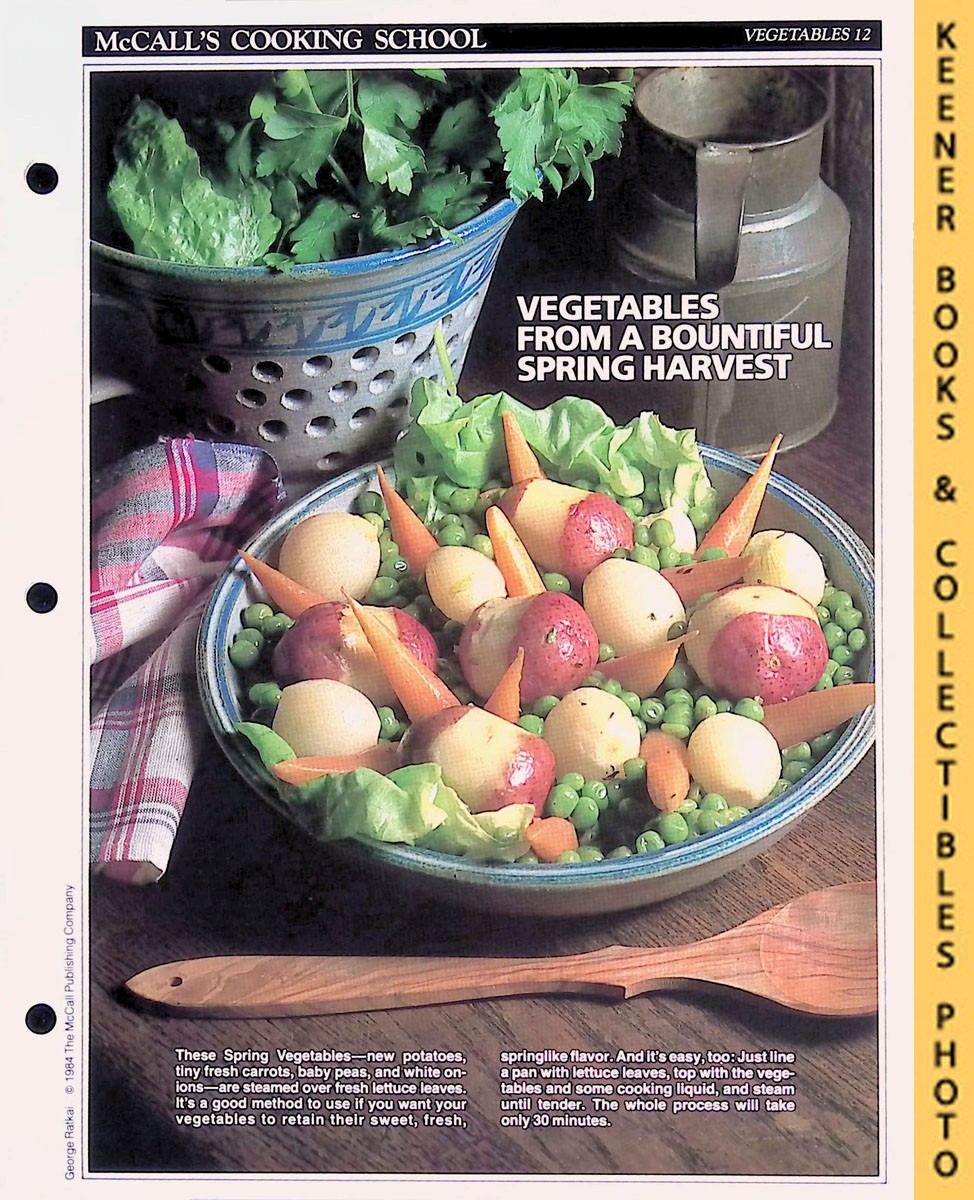 McCall's Cooking School Recipe Card: Vegetables 12 - Spring Vegetables ...