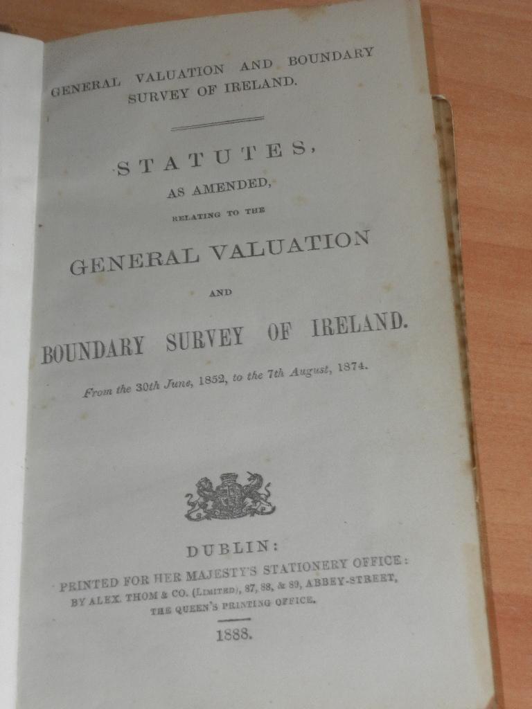Statutes, as Amended Relating to the General valuation and Boundary ...