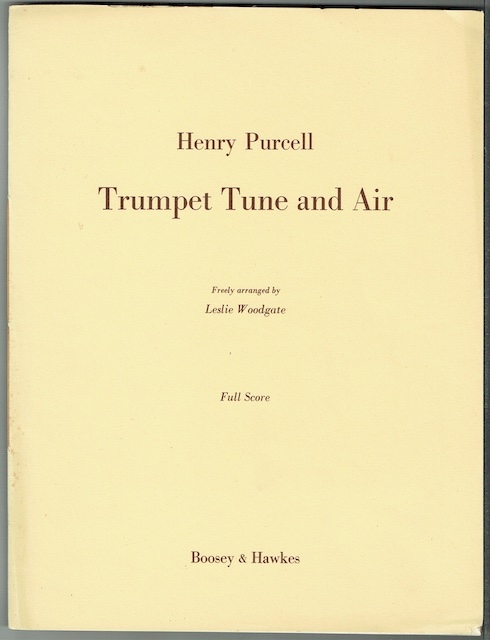 Trumpet Tune and Air. Full Score von Henry Purcell. Freely arranged by ...