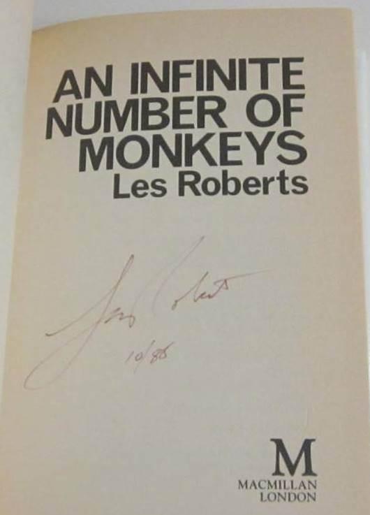 An Infinite Number of Monkeys (UK 1st signed) by Roberts, Les: Near ...