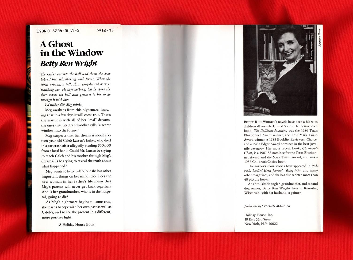 A Ghost in the Window [signed] by Wright, Betty Ren: Fine Cloth-backed ...