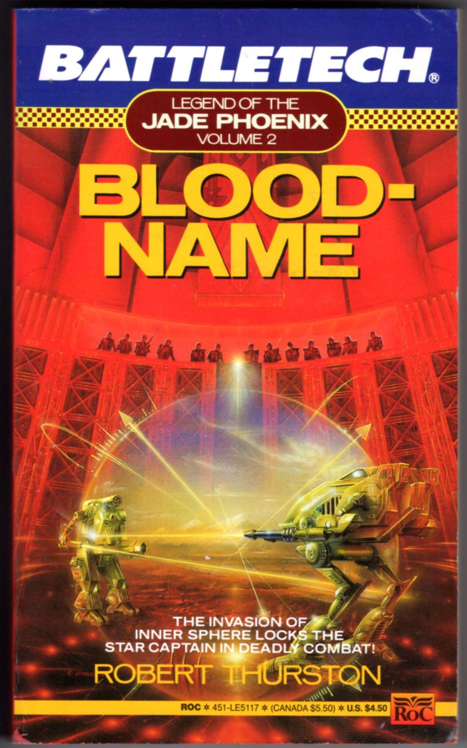 BATTLETECH - BLOOD-NAME by Thurston, Robert: Very Fine Soft cover (1991 ...