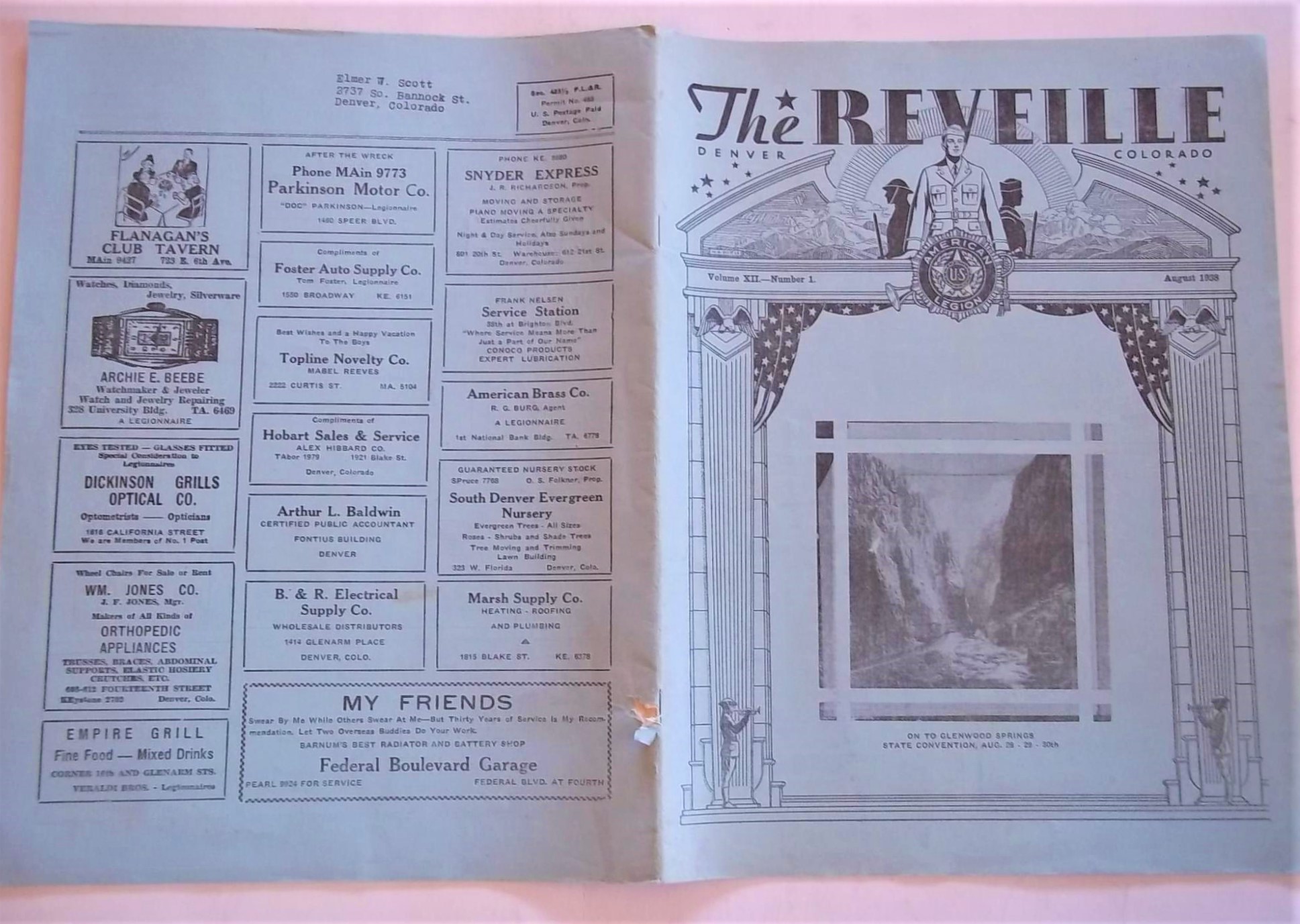 The Reveille, Denver, Colorado (Volume XII Number 1 August 1938 ...
