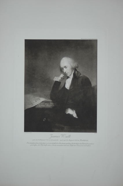 James Watt (1736-1819), schottischer Erfinder, erzielte entscheidende ...