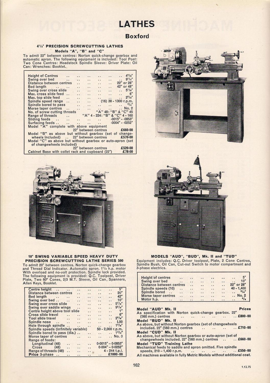 Joseph Gleave & Son Ltd, Manchester: Machinery and Tools Catalogue 8th ...