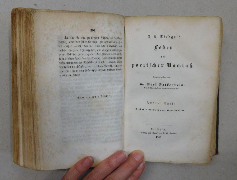 Leben und poetischer Nachlaß. Hrsg. von Karl Falkenstein. 3 Teile (von ...