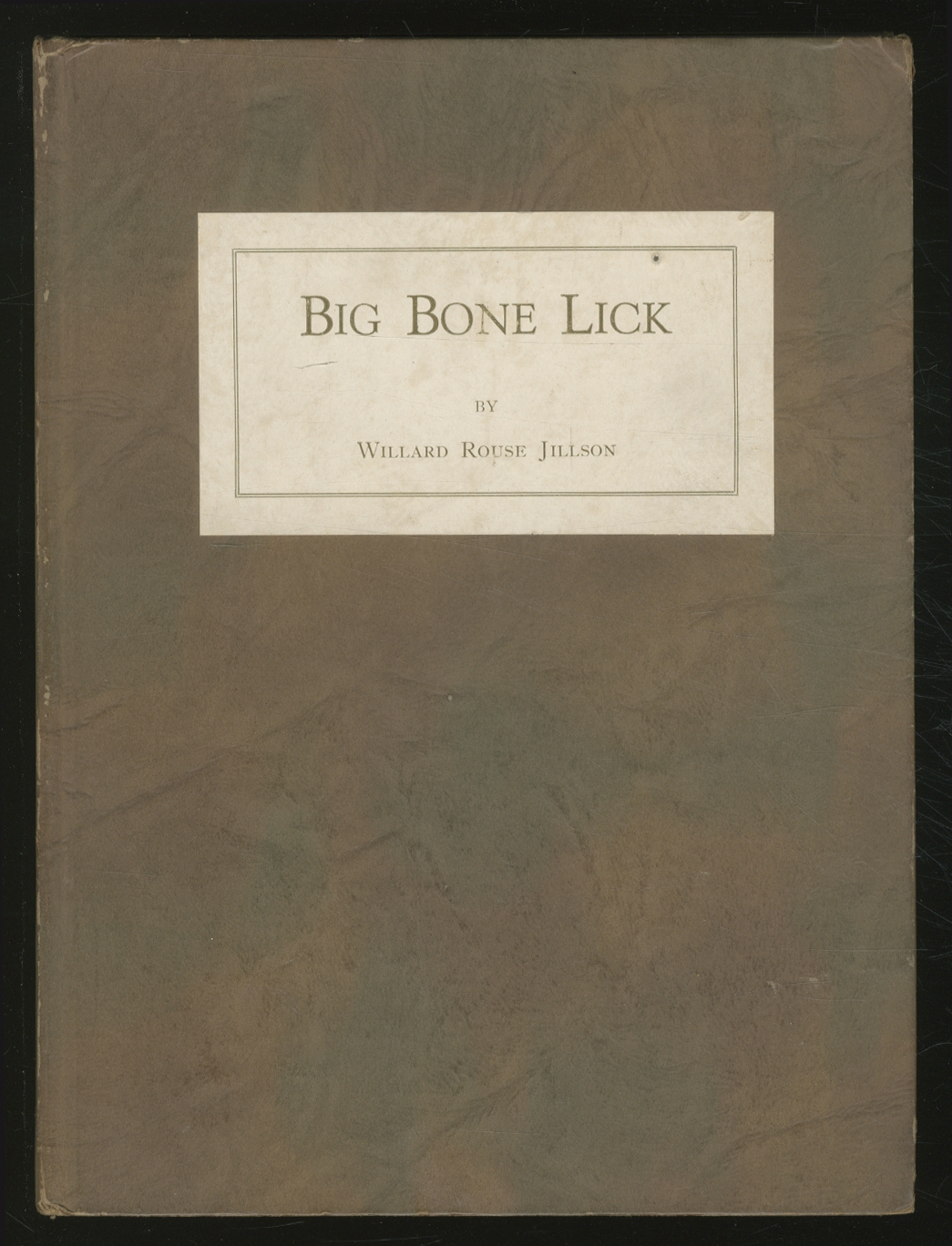 Big Bone Lick: An Outline of Its History Geology and Paleontology by ...